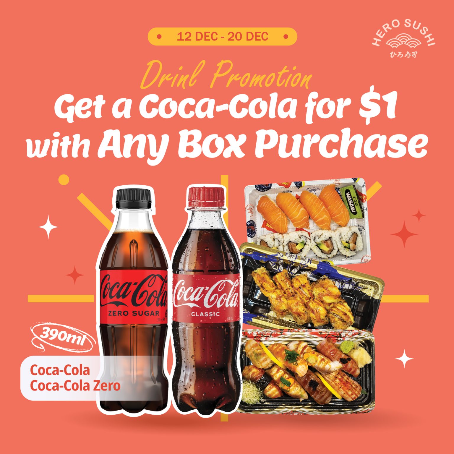 $1 Coca-Cola Promotion! – Hero Sushi